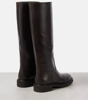 GIANVITO ROSSI Ascott Leather Knee-high Boots - Brown