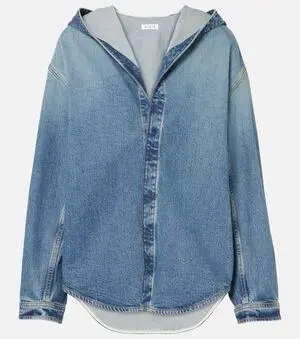 Alaïa Hooded Denim Shirt