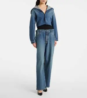 Alaïa Hooded Denim Shirt