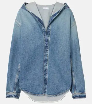 Alaïa Hooded Denim Shirt