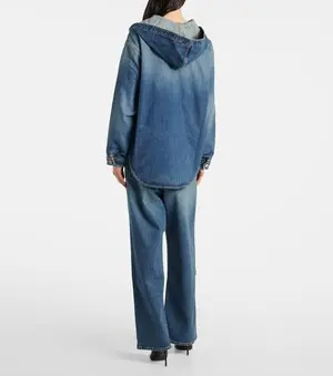 Alaïa Hooded Denim Shirt