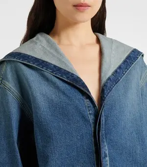 Alaïa Hooded Denim Shirt