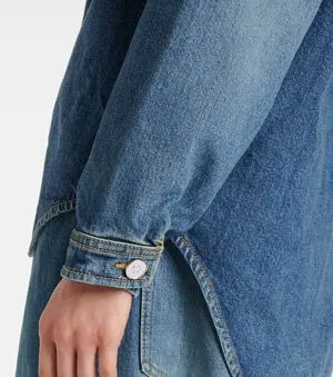Alaïa Hooded Denim Shirt