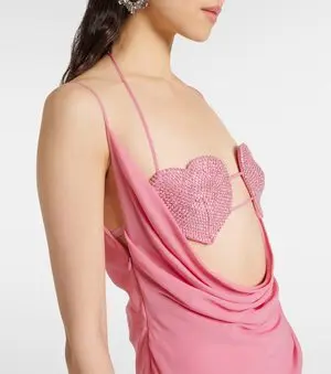 Blumarine Georg Embellished Maxi Dress