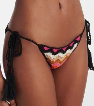 Anna Kosturova Striped Bikini Bottom - Multicoloured
