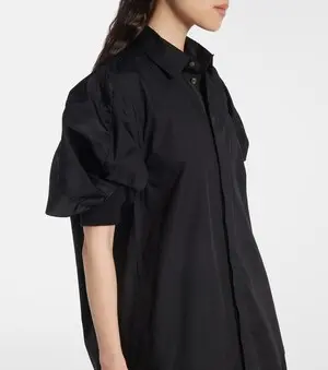 Sacai Poplin And Technical Twill Shirt Dress