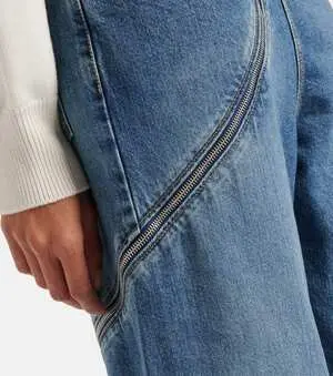 Alaïa Zip-up Wide-leg Jeans