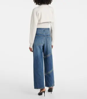 Alaïa Zip-up Wide-leg Jeans