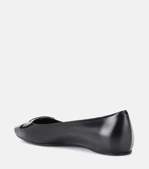 ROGER VIVIER Belle Vivier Ballet Flats - Black