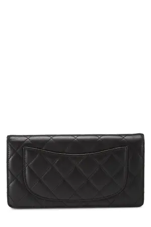 Chanel Quilted Lambskin Classic Long Yen Wallet