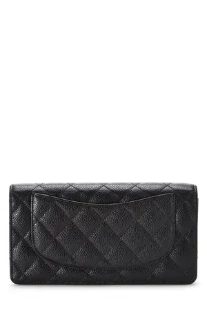 Chanel Quilted Lambskin Classic Long Yen Wallet