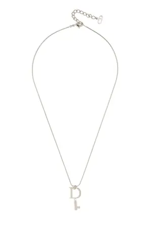 Dior Key Pendant Necklace - Silver