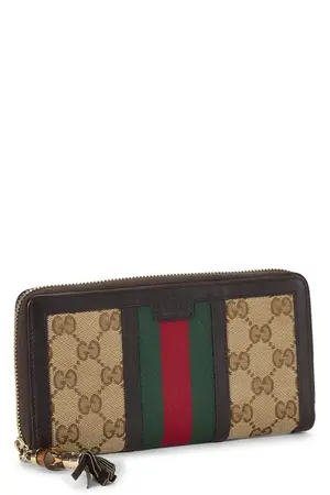 Gucci Original Gg Canvas Rania Zip Around Wallet