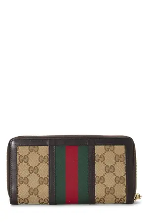 Gucci Original Gg Canvas Rania Zip Around Wallet