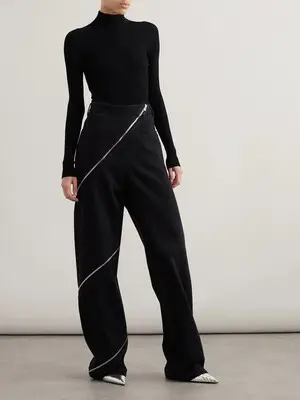 Alaïa Ribbed-knit Turtleneck Bodysuit