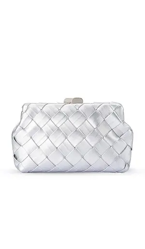 OLGA BERG Quinn Woven Clutch