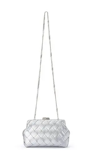 OLGA BERG Quinn Woven Clutch