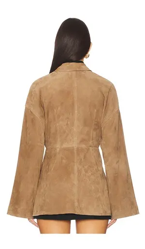 EAVES Salta Suede Jacket - Tan