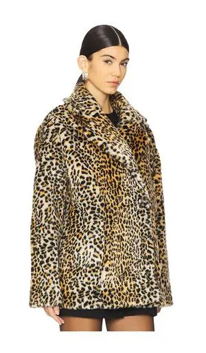 Bardot Vento Faux Fur Coat
