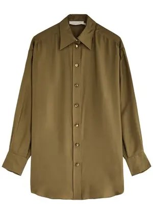 Zimmermann Crush Silk-twill Shirt