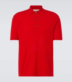 Arch4 Mr Rochester Cashmere Polo Shirt - Red