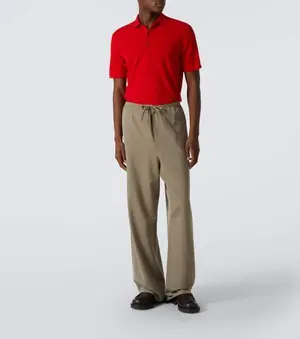 Arch4 Mr Rochester Cashmere Polo Shirt - Red