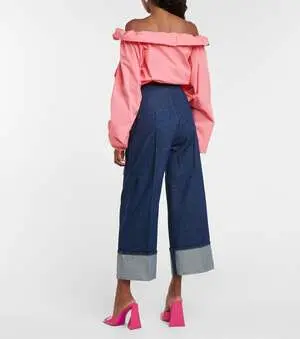 PATOU Mid-rise Wide-leg Jeans
