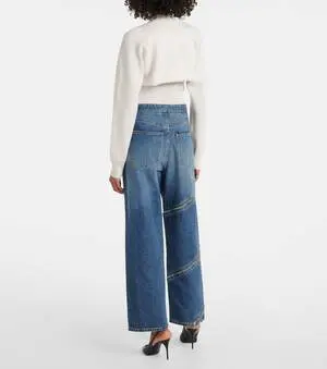 Alaïa Wide-leg Zip-up Jeans