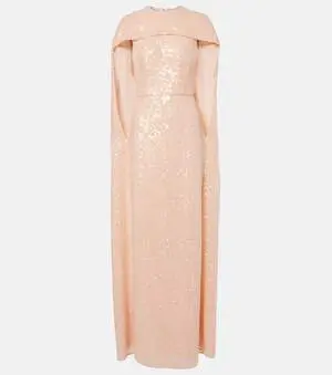 Erdem Sequined Chiffon Gown