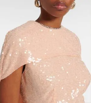 Erdem Sequined Chiffon Gown
