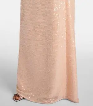Erdem Sequined Chiffon Gown