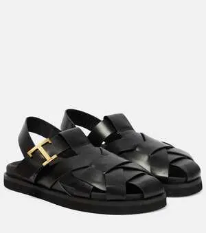 TOD'S Leather Sandals With Buckle Fastening