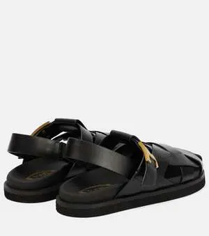 TOD'S Leather Sandals With Buckle Fastening