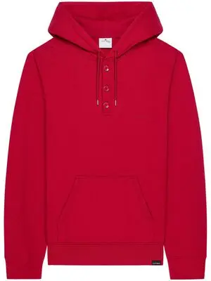 COURREGES Buttoned Hoodie - Red