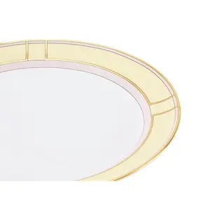 GINORI 1735 Colonna Diva Flate Plate - Giallo