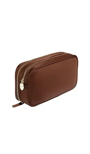 Stoney Clover Lane Double Zipper Pouch - Espresso