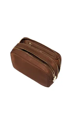Stoney Clover Lane Double Zipper Pouch - Espresso