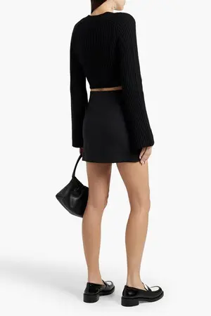 Loulou De Saison Loulou Studio Mahaz Mini Wrap Skirt - Black