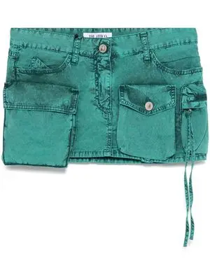 Attico Fay Mini Skirt - Green