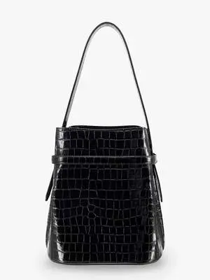 TOTEME Croco-effect Leather Bucket Bag