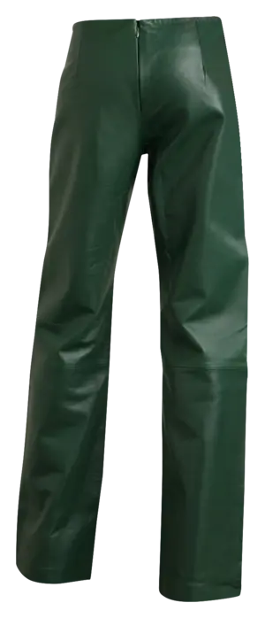 ST. AGNI Leather Straight-leg Trousers