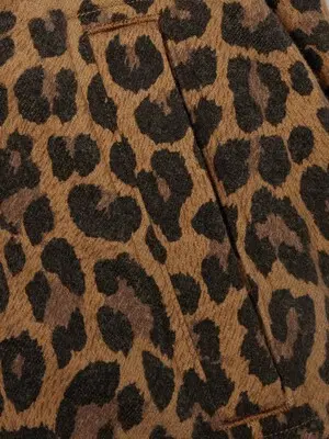 Kapital Cavalier Leopard-print Cotton-blend Twill Coat