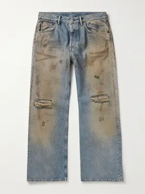 Acne Studios Straight-leg Distressed Jeans