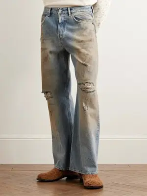 Acne Studios Straight-leg Distressed Jeans