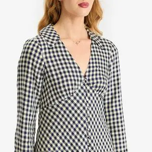 Rixo Jackie Check Mini Dress
