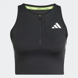 Adidas Adizero Running Gel Pocket Crop Top - Black