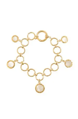 FREYA ROSE Forged Circular Charm Bracelet