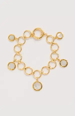FREYA ROSE Forged Circular Charm Bracelet