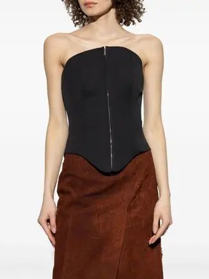 Alexander McQueen Zip-up Corset Top