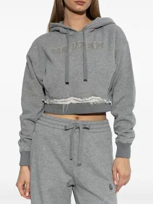 Alexander McQueen Logo-embroidered Hoodie